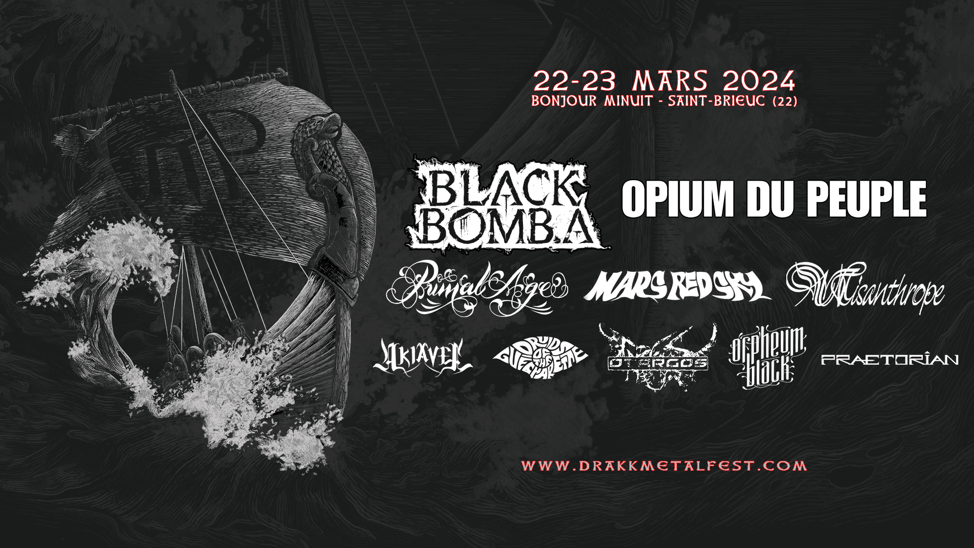 Drakk Metal Fest 2024 - Présentation des groupes du vendredi 22 mars ...
